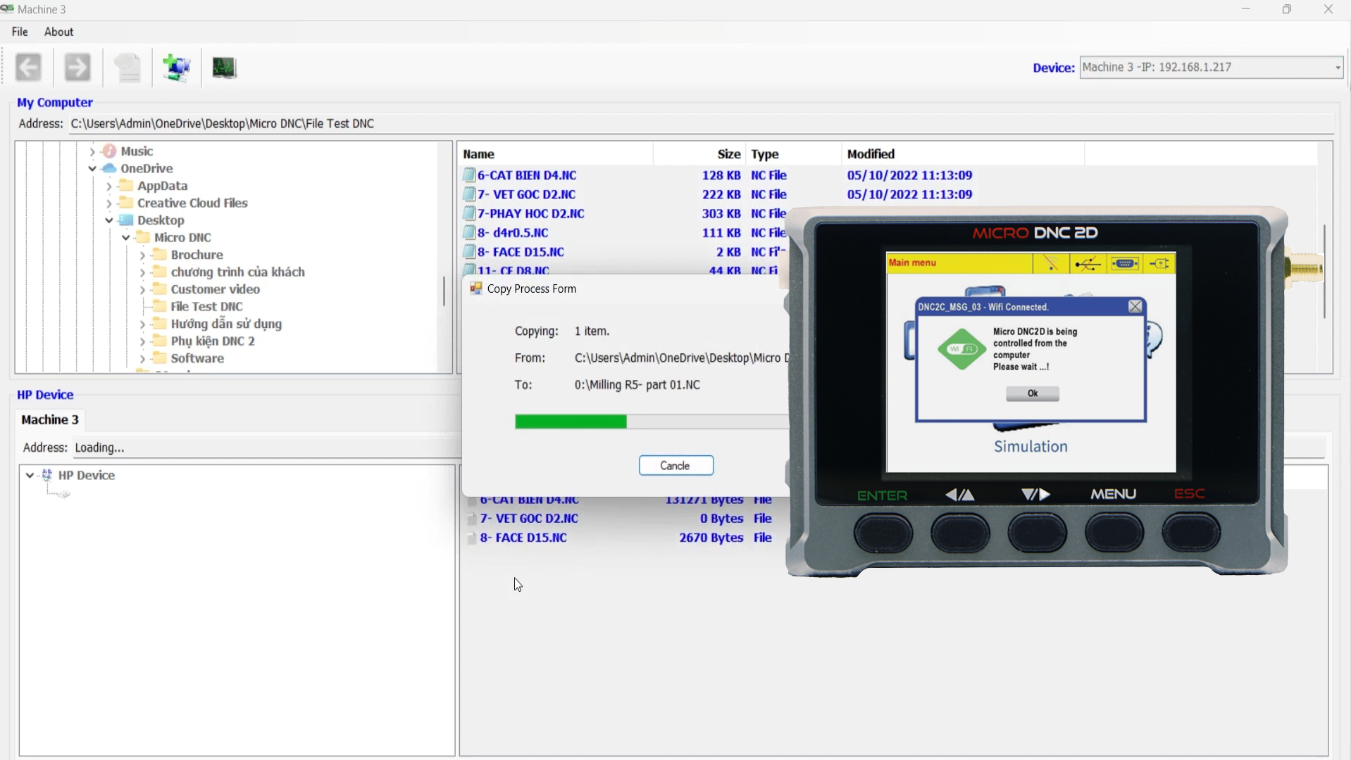 DNC drip feed device for CNC machine Micro DNC 2D - QS Technology